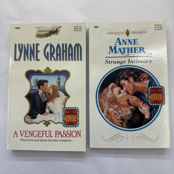 Office | Harlequin Romance Set A Vengeful Passion 1696 Strange Intimacy ...